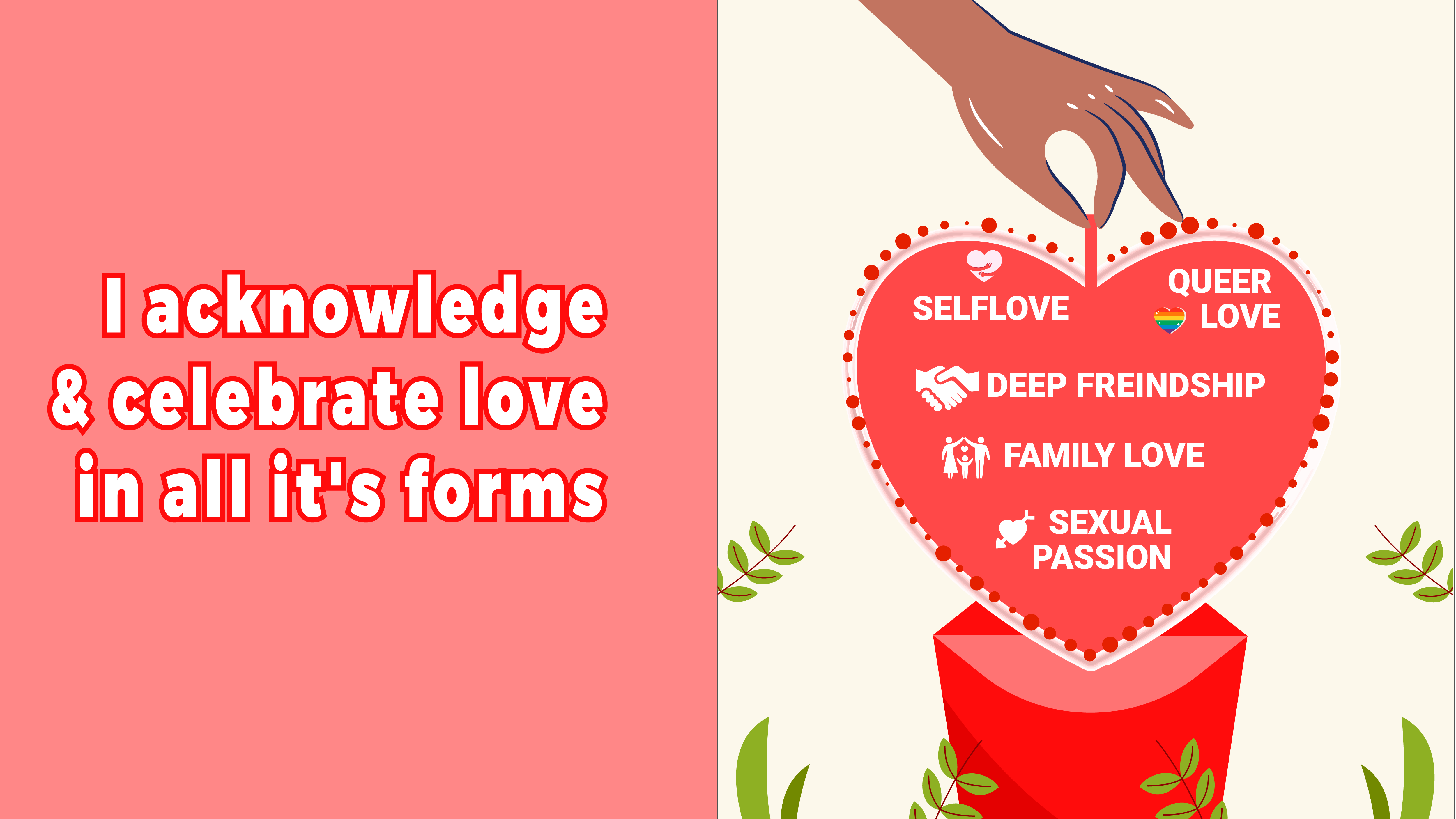 I acknowledge & Celebrate Love in all it's form